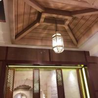 China 156x21mm Durable WPC Slatted Cladding for Outdoor Decoration Custom Length for sale