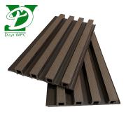 China Decorative Wood Plastic Composite Wall Panel WPC Facade Cladding 219x26mm Custom Length for sale