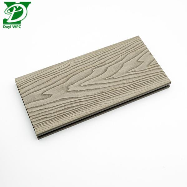 Quality Outdoor Hollow WPC Decking Deep Embossed Waterproof Performance for sale