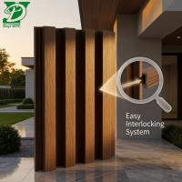 China WPC External Wall Panel 219x26mm Waterproof Durable Wood Plastic Composite Cladding for sale