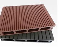 Quality Waterproof Brushed 150x25mm Solid Composite Decking Board Balcony Floor for sale
