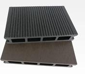 China Waterproof Deep Grain 150x25mm Solid Composite Decking Board Patio Path for sale