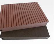 Quality Waterproof Brushed 140x23mm Solid Composite Decking Board Outdoor Garden Path for sale