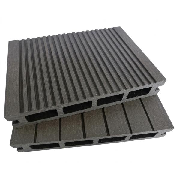 Quality Waterproof Smooth Surface 140x23mm Solid Composite Decking Board Courtyard for sale