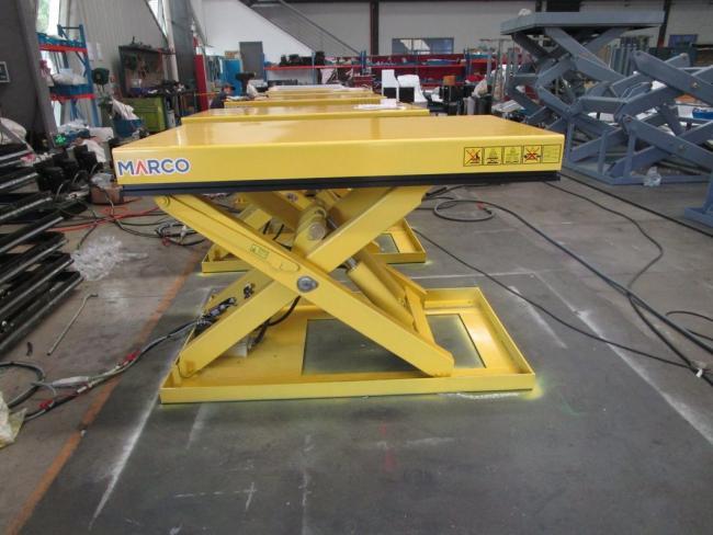 1000kg Marco Hydraulic Single Scissor Lift Table with Hoyer Motor and Bucher Pump