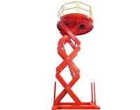10 Ton Hydraulic High Lift Table with Turntable Stationary Running Mode Lifting factory price