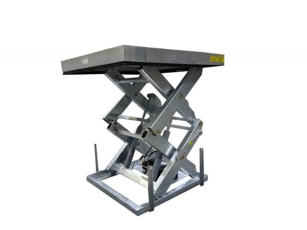 China 1000kg Hydraulic Electric Stationary Scissor Lift Table with Smooth and Quiet Operation supplier