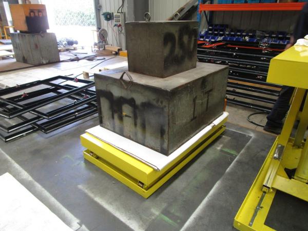 Quality M2-010090-D2 1000kg Marco Hydraulic Single Scissor Lift Table with Hoyer Motor for sale