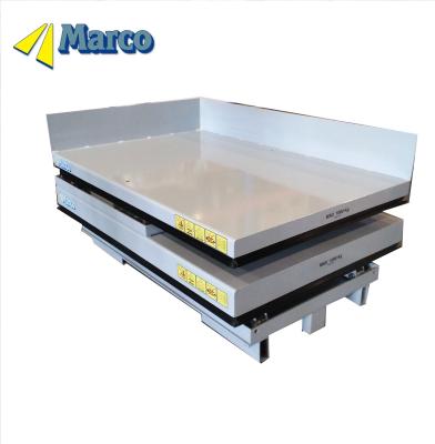 China Customized 1000kg Capacity Hydraulic Tilt Scissor Lift Table for Special Weight Level by Marco Material Handling for sale