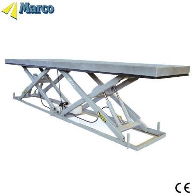 China Stationary Hydraulic Marco Twin Scissor Lift Table with Two Cylinders and Hydraulic Stability for sale