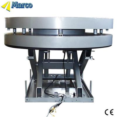 China Insulating Single Scissor Lift Table with Turntable Boosting Carrying Capacity Efficiency for sale