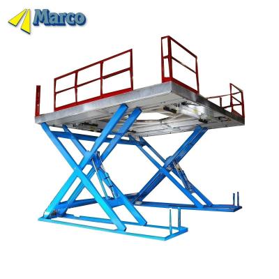 China Hydraulic Scissor Lift for Turbine Assembly Running Mode Stationary M4-020290-D4/2B for sale