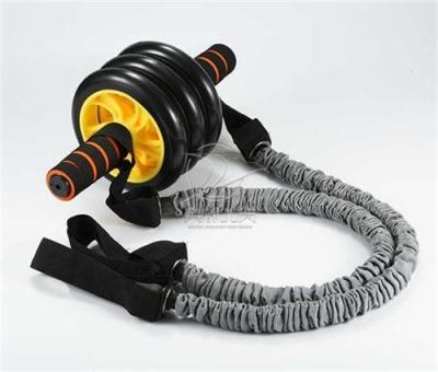 China AB Wheel Roller Kit - AB Roller Pro with Resistant Band,Knee Pad,Anti-Slip Handles - Perfect Abdominal Core Carver Fitne for sale
