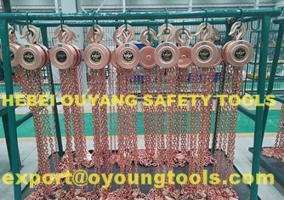 China Non-Sparking Lifting Chain Hoist or Block Range 500-20000kg Atex Tools copper Beryllium for sale