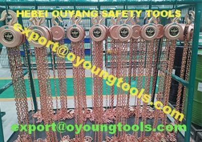 China Non-Sparking Lifting Chain Hoist Range 500-20000kg Atex Tools copper Beryllium for sale