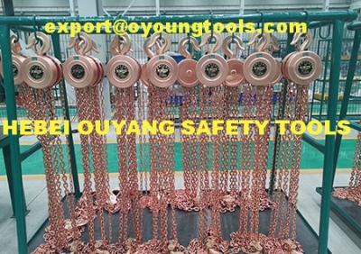 China Non Sparking Lifting Chain Hoist Range 500-20000kg Atex Tools By Copper Beryllium for sale
