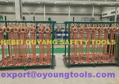 China NON SPARK LIFTING CHAIN HOIST BLOCK 0.5-20T ATEX TOOLS BY COPPER BERYLLIUM for sale