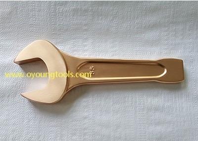 China NON-SPARKING TOOLS STRIKING WRENCH OPEN END 55 MM BY COPPER BERYLLIUM ATEX TOOL for sale