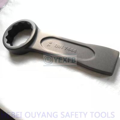 China 40CR-V Steel Striking Slogging Hammer Wrench Ring/Box End,Punch Forged,75mm for sale