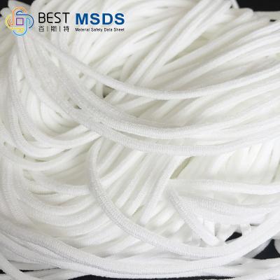 China Spandex Nylon White Round Elastic Cord Rope String Band Tape 2.5mm 2.8mm 3mm for sale