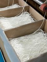 China 3.5MM White Elastic Earloop Flat Polyester Elastic Ear Loop For Mask for sale