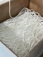 China 3.5MM White Elastic Earloop Flat Polyester Elastic Ear Loop For Mask for sale