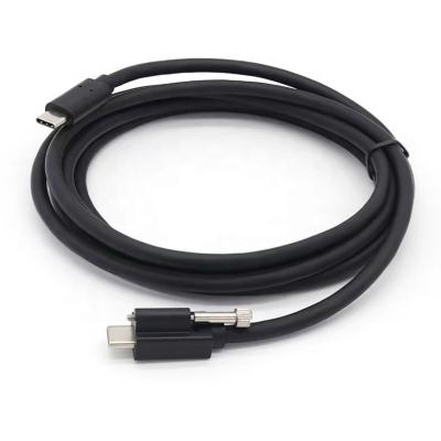China USB-C Cable with Screw Locking for 100W Power Delivery and 10Gbps Data Transfer for Industrial Cameras for sale