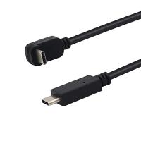 Quality Customize USB2.0 Type-C Male to Type-C Male 90 Degree Up/Down Angled Braid for sale