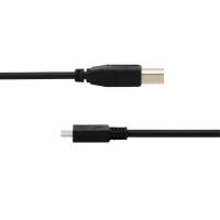 China Customized Micro USB to USB BM Cable with Braided Shielding and Tinned Copper Conductor for Printer Scanner for sale
