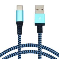 China Nylon Braided USB Type-C Cable with 3A Fast Charging and Data Transfer for sale
