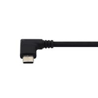China 60W USB Type C Nylon Charging Cable 3A 90 Degree Right Angle for Computer Barcode Scanner Earphone Braid Shielding for sale