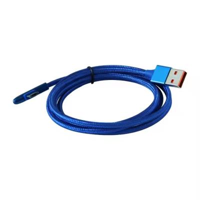 China 1M 3ft Nylon Braided Micro-USB Cable 90 Degree Fast Charging Elbow for IPhone/Phone Computer with Charging & Data Transfer for sale