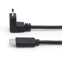 Quality 90 Degree USB Right Angle Type C Male to Type C Male Cable 3A Fast Charging for sale
