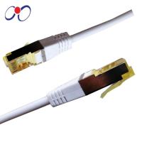 China 1.8m White FTP Network LAN Ethernet Patch Cord CAT5E RJ45 8P8C Shield Cable for sale