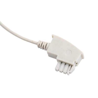 China OEM/OEM Germany Type TAE Plug F Type to RJ45 6P2C Cat 2 1.2M Copper Conductor DSL Cables for sale