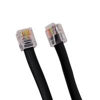 China China factory RJ12 Modular Data Cable Straight Through 6P6C coiled cable for sale