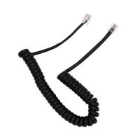 China China factory RJ12 Modular Data Cable Straight Through 6P6C coiled cable for sale