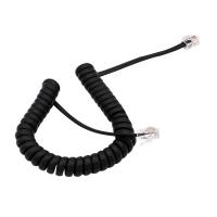 China China factory RJ12 Modular Data Cable Straight Through 6P6C coiled cable for sale