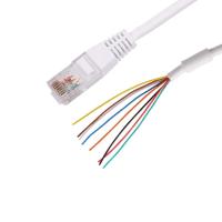 Quality HJX Customize High Quality Coil Cord BC RJ45 8P8C to Open Visual Telephone Cable for sale
