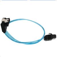 Quality Custom SATA 3.0 HDD Power Adapter Flat Cable TPE Jacket Blue Braid Shielding for sale