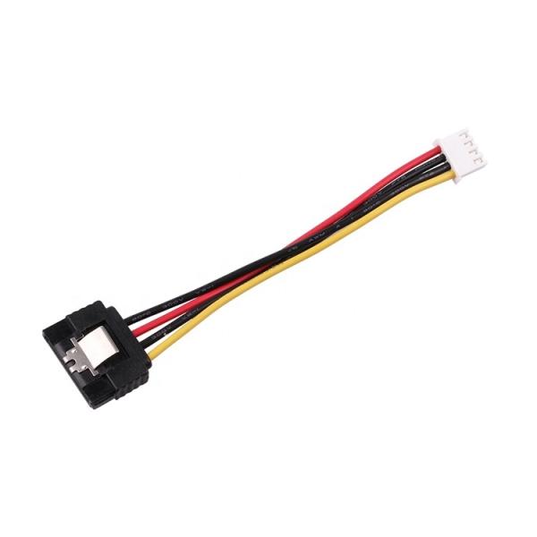 Quality HJX SATA15P to 4P HSG Power Cable with Latch Gold Flash Connectors 90mm PVC Material in Stock for sale