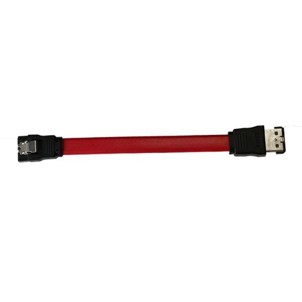 Quality HJX ESATA External Cable Adapter 7 Pin Male Converter SATA3.0 Interface 150mm Length Red Color RoHS/Reach Certified in Stock for sale