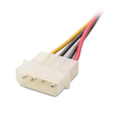 China 15Pin SATA Power to 4Pin Molex Stabilized Power Cord with PVC Jacket for Computer Storage Devices for sale