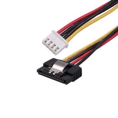 China Factory Wholesale SATA 15Pin With Latch to JST-VH 3.96MM Pitch 4 Pin Power Cables for CCTV Video Recorder Camera for sale