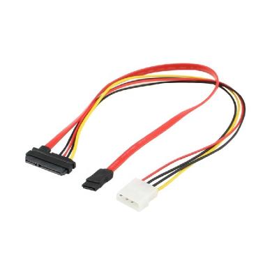 China New Arrival 15+7 Pin Power/Data to 4 Pin 600 MB/sec IDE Power SATA Data Cable Sata Cable for sale