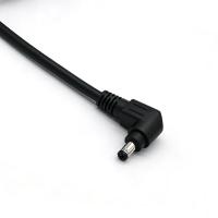 China Right Angle DC5.5x2.1mm Copper Conductor PVC Insulation/Jacket Power Cable for CCTV Camera for sale