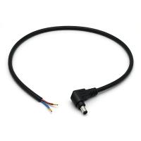 China Right Angle DC5.5x2.1mm Copper Conductor PVC Insulation/Jacket Power Cable for CCTV Camera for sale