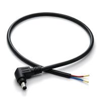 China Right Angle DC5.5x2.1mm Copper Conductor PVC Insulation/Jacket Power Cable for CCTV Camera for sale