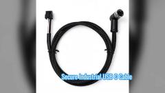 Industrial USB C Cable with Secure Screw Lock for Stability
