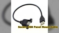 USB 2.0 Panel Mount Extension Cable for Secure Connections